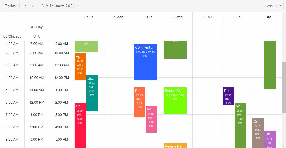 Scheduler Time Zones Scheduler Docs Components For Javascript Scheduler Time Zones Scheduler Docs Components For Javascript